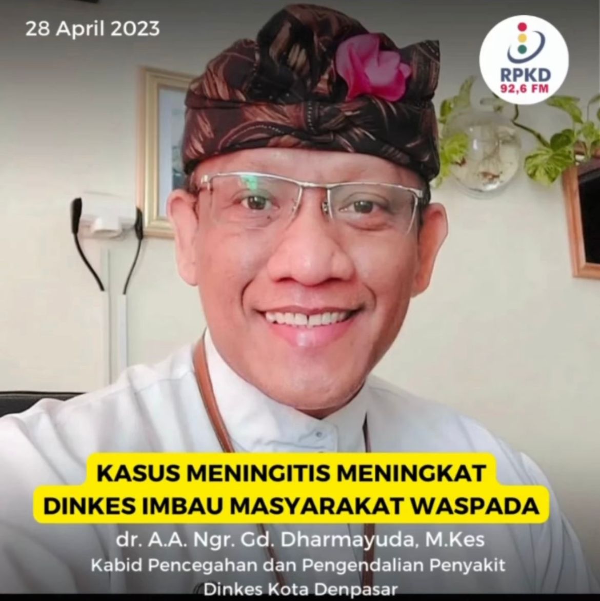 Kasus Meningitis Meningkat Dinkes Imbau Masyarakat Waspada - radio ...